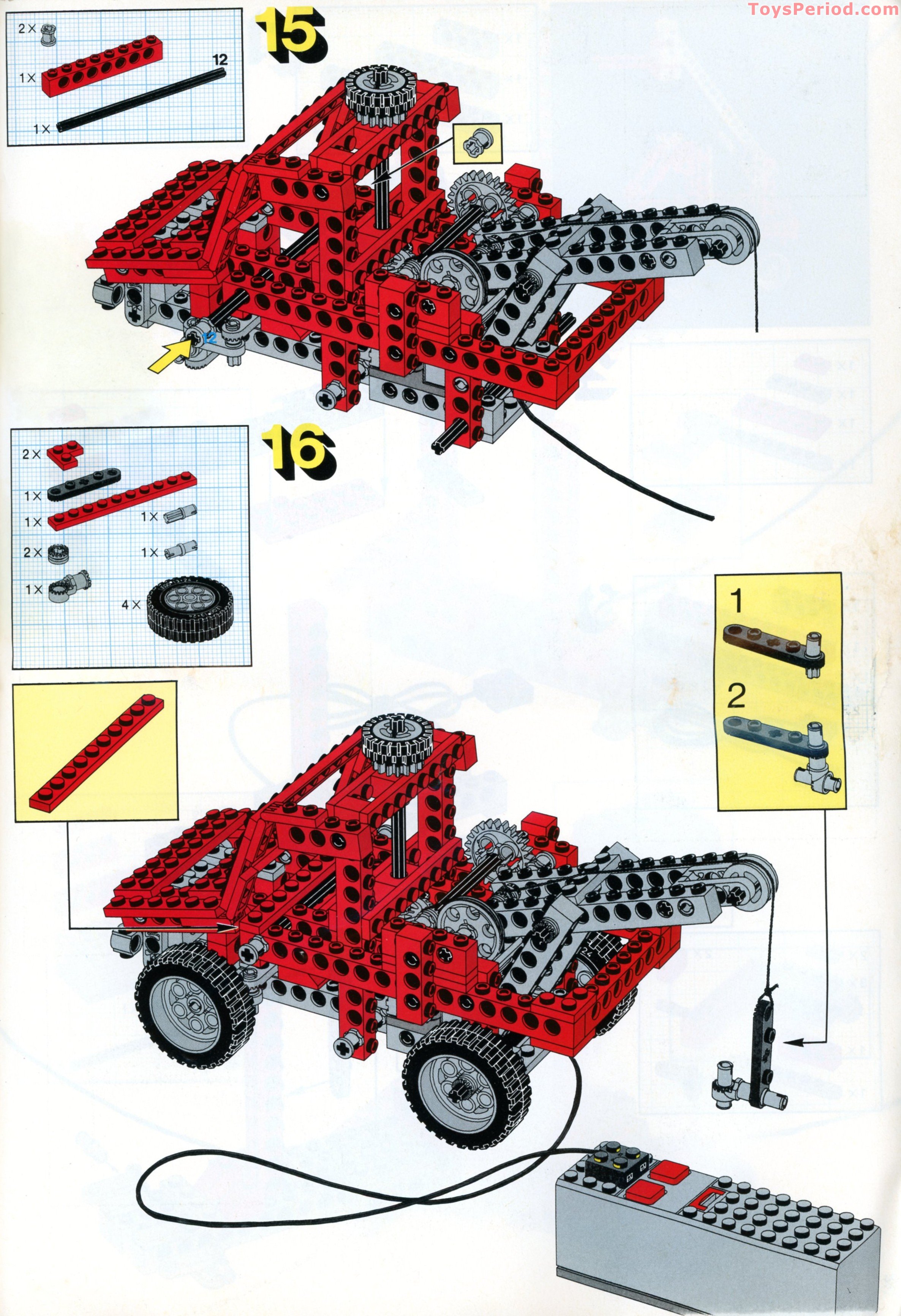 LEGO 8064 Motorized Universal Building Set, 9v Instructions and Parts List