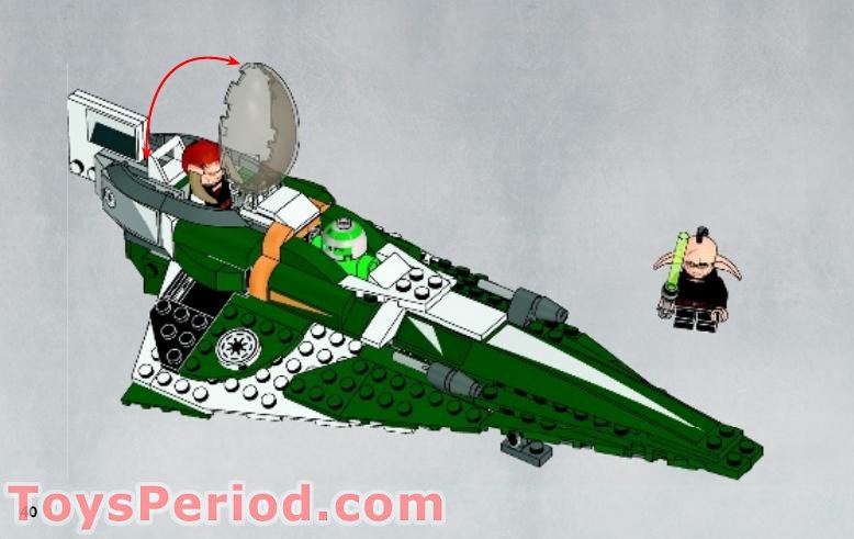 LEGO 9498 Saesee Tiin's Jedi Starfighter Instructions and Parts List