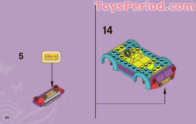 LEGO 3183 Stephanie's Cool Convertible Instructions and Parts List