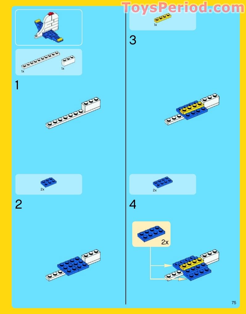 LEGO 31011 Aviation Adventures Instructions and Parts List