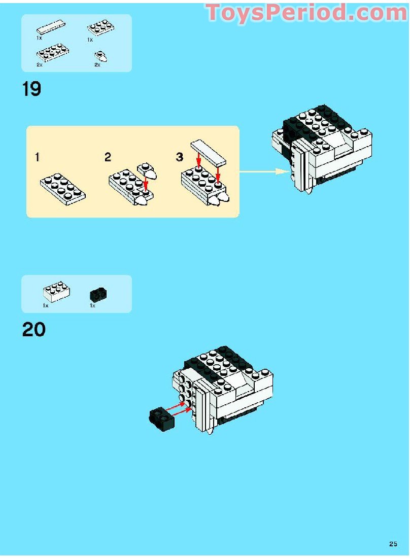 LEGO 10192 Space Skulls Instructions and Parts List