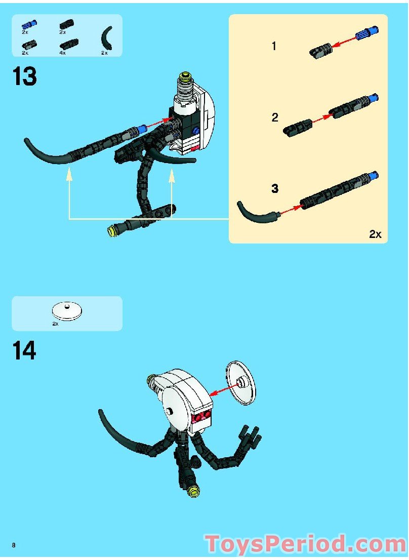 LEGO 10192 Space Skulls Instructions and Parts List