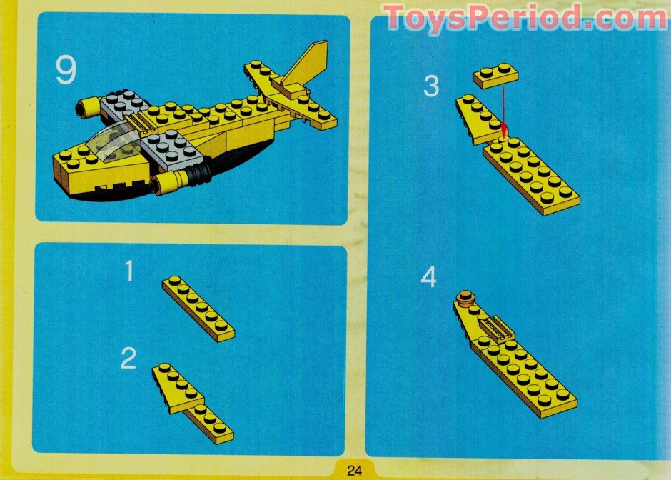 LEGO 4505 Sea Machines Instructions and Parts List