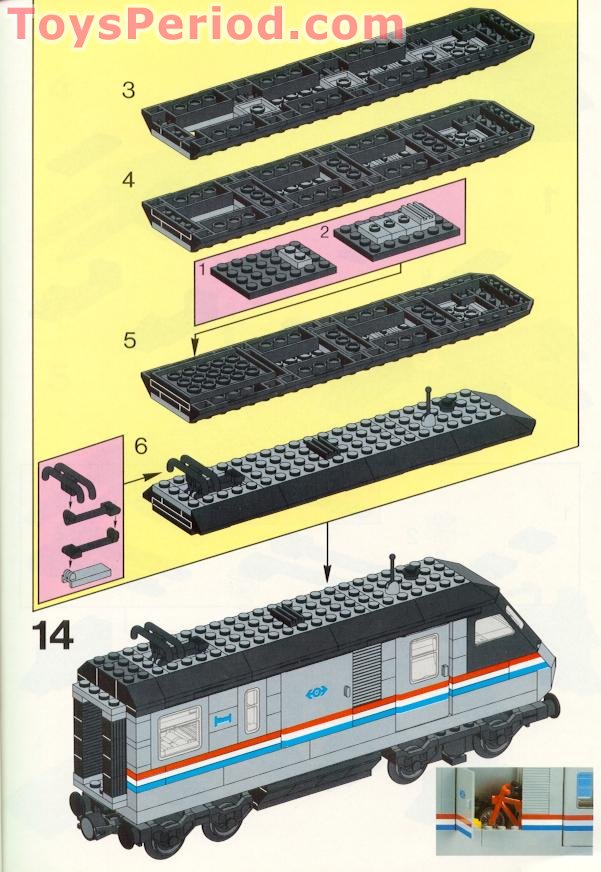 LEGO 4558 Metroliner Instructions and Parts List