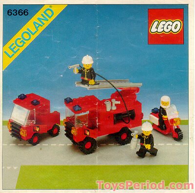 LEGO 6366 Fire and Rescue Squad Instructions and Parts List