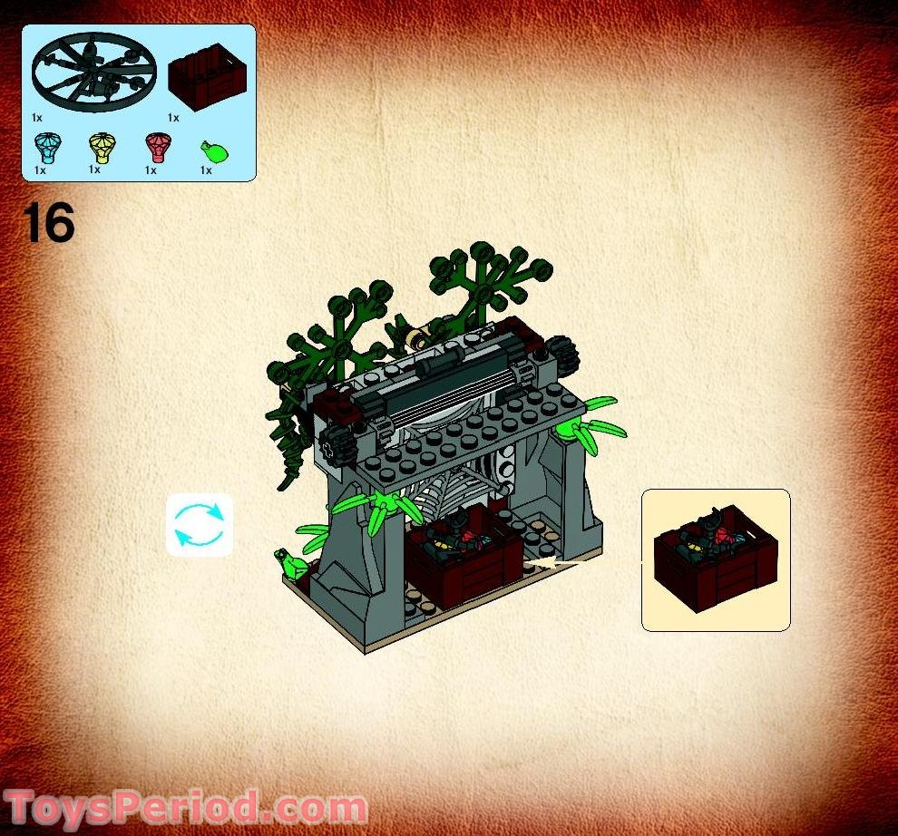 LEGO 7626 Jungle Cutter Instructions and Parts List