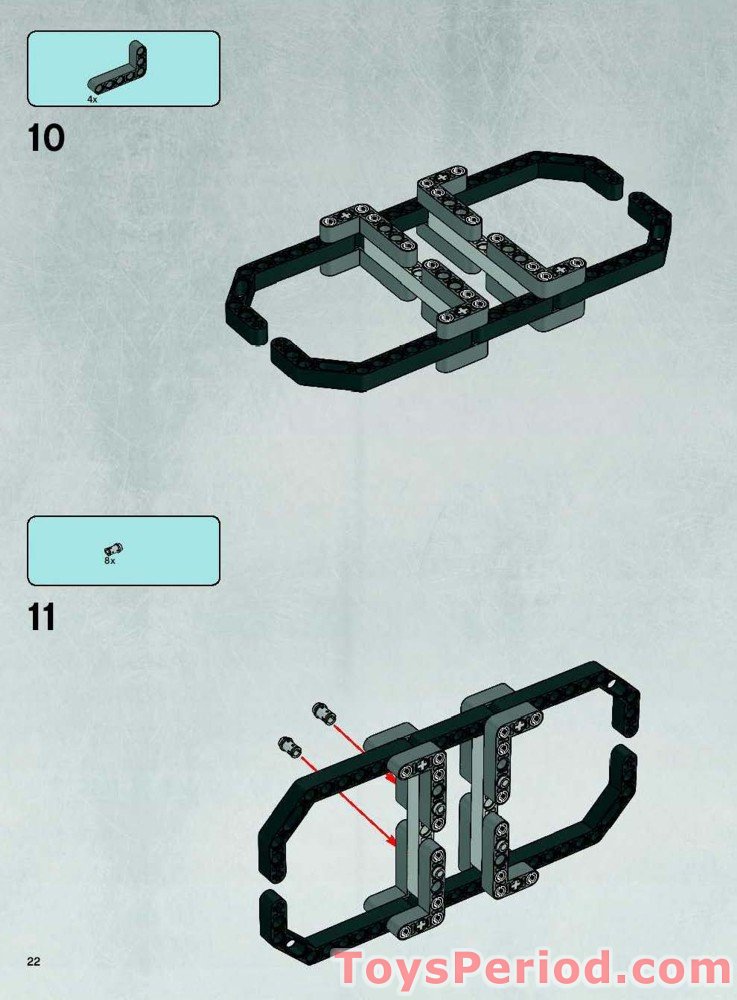 LEGO 7664 Tie Crawler Instructions and Parts List