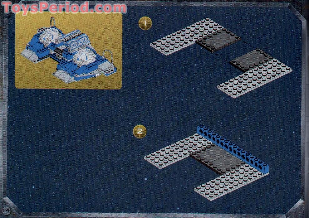 LEGO 7161 Gungan Sub Instructions and Parts List