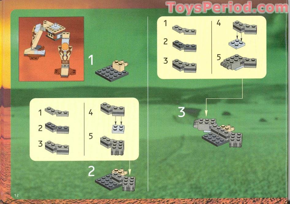 LEGO 7316 Excavation Searcher Instructions and Parts List
