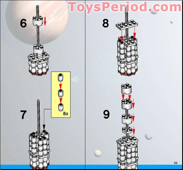 LEGO 7469 Mission to Mars Instructions and Parts List