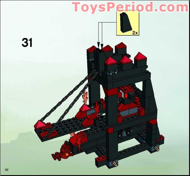 LEGO 8800 Vladek's Siege Engine Instructions and Parts List