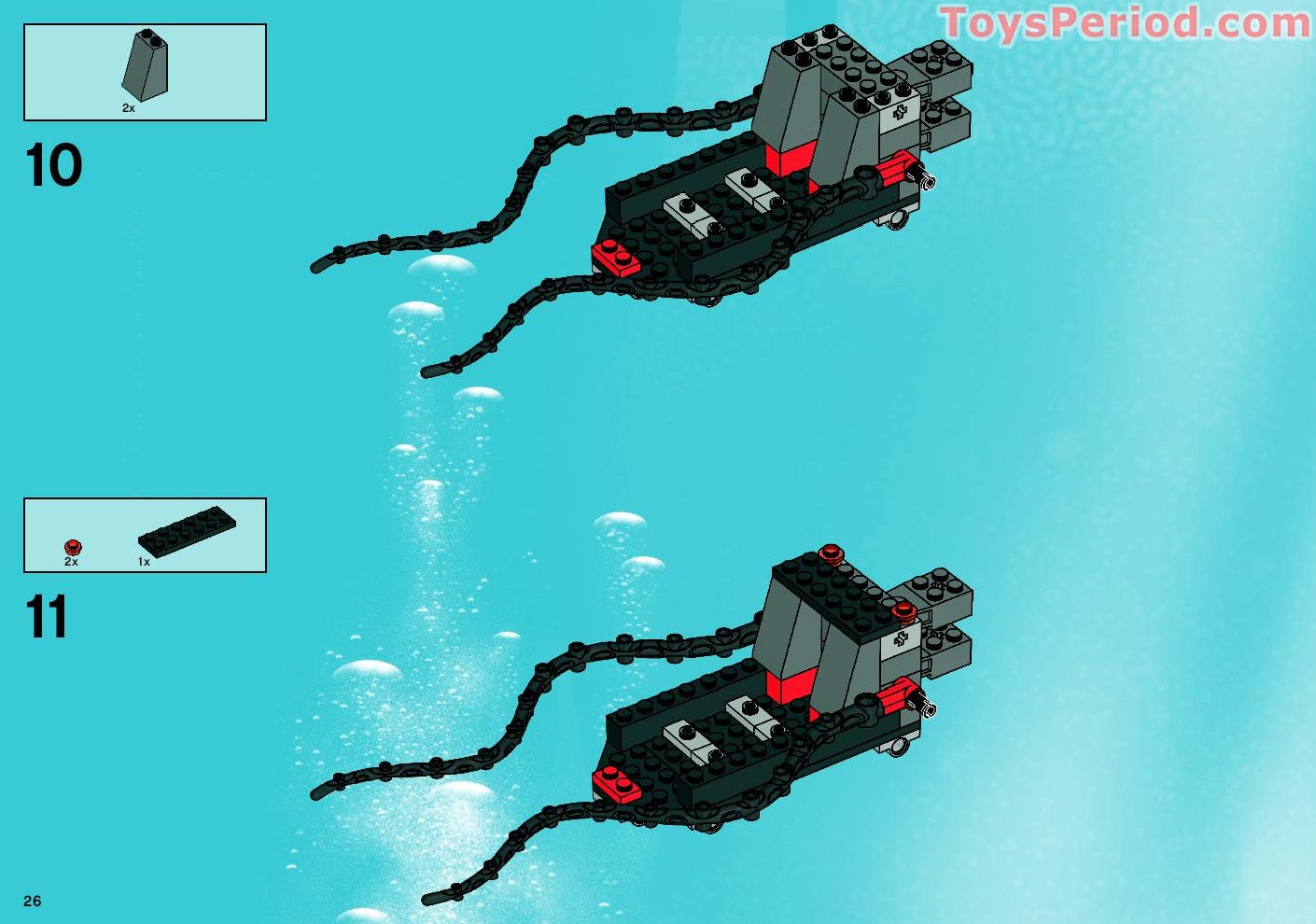 LEGO 8927 Toa Terrain Crawler Instructions and Parts List