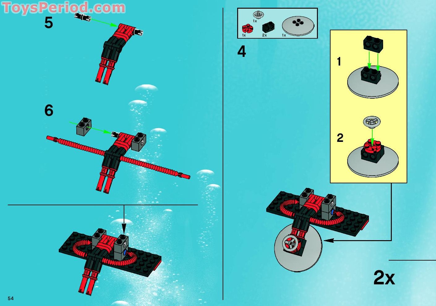 LEGO 8927 Toa Terrain Crawler Instructions and Parts List