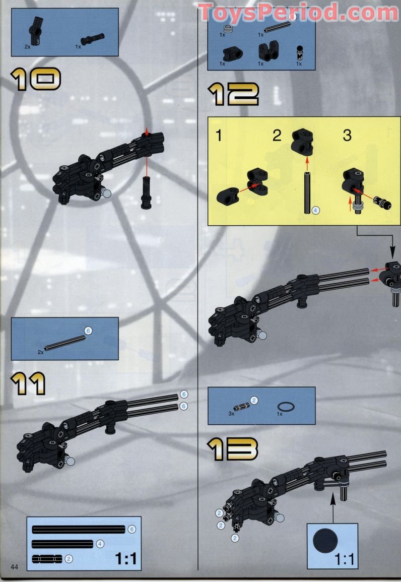 LEGO 8010 Darth Vader Instructions and Parts List