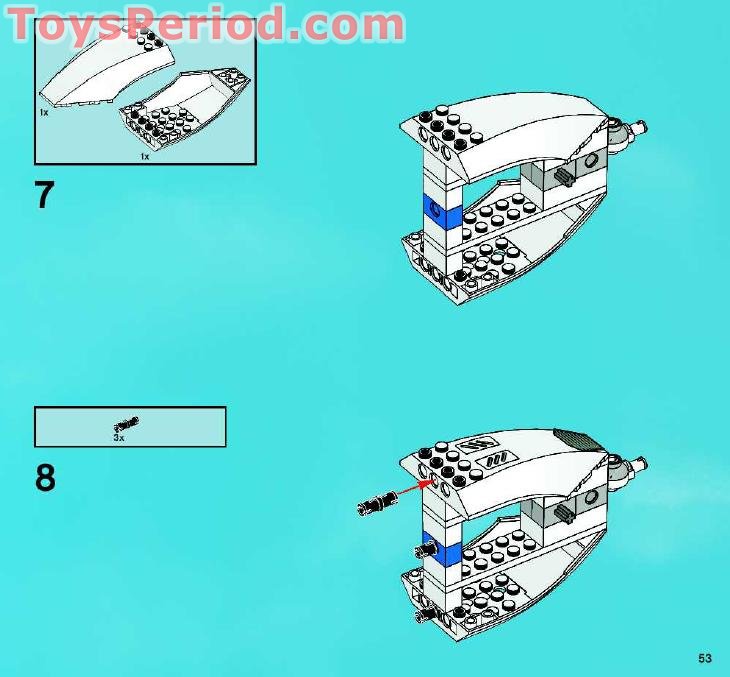 LEGO 8106 Aero Booster Instructions and Parts List