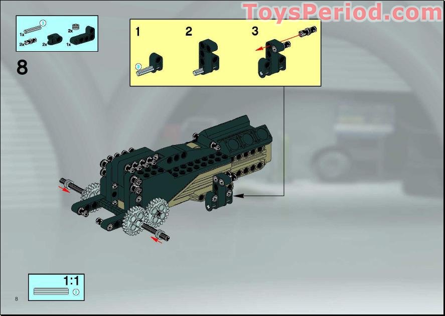 LEGO 8365 Tuneable Racer Instructions and Parts List
