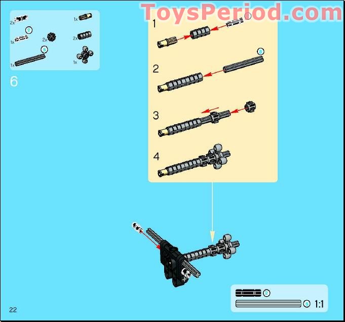 LEGO 8415 Dump Truck Instructions and Parts List