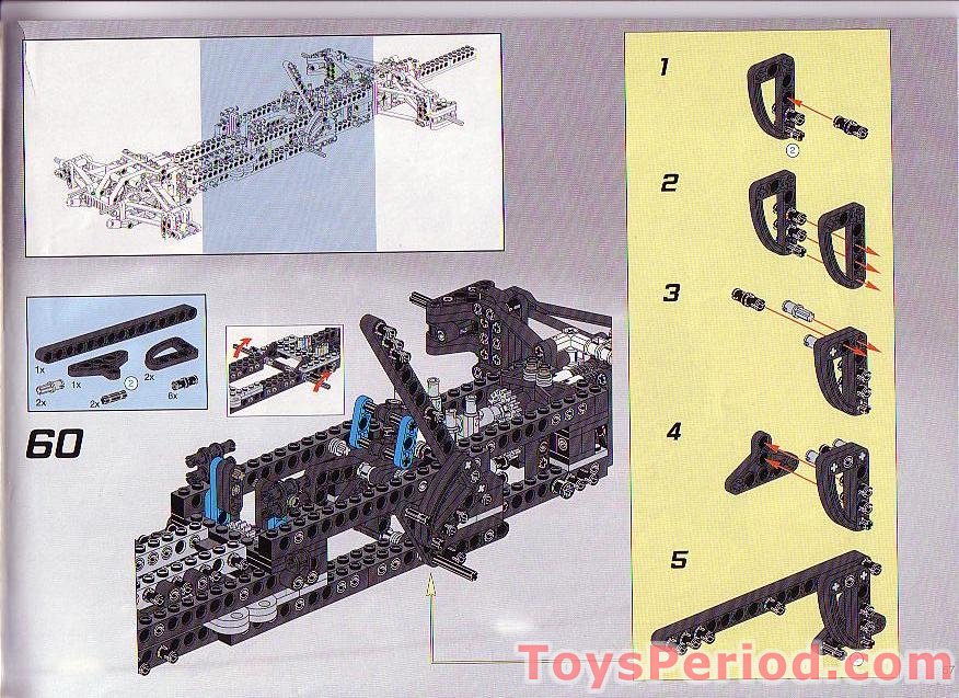 LEGO 8461 Williams F1 Team Racer Instructions and Parts List