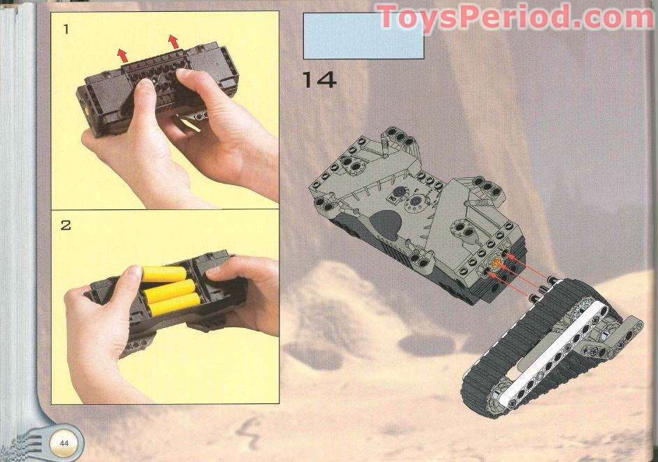 LEGO 8539 Manas Instructions and Parts List