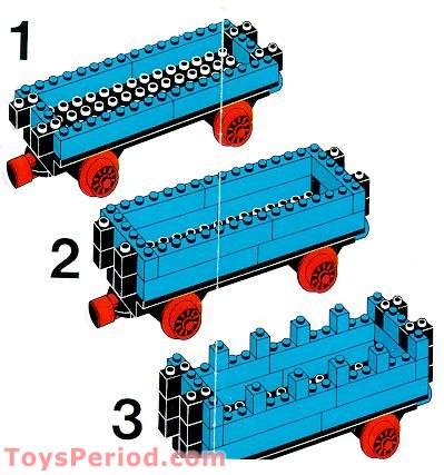 LEGO 137-2 Passenger Sleeping Car Instructions and Parts List