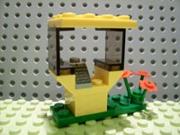 LEGO 7904-16 Advent Calendar 2006, City (Day 15) Phone Kiosk Set Parts List