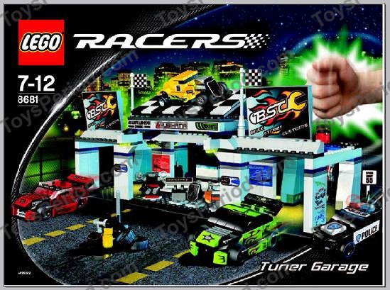 LEGO 8681 Tuner Garage Instructions and Parts List