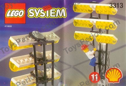 LEGO 3313 Shell Promotional Soccer Set - Light Poles Instructions and ...