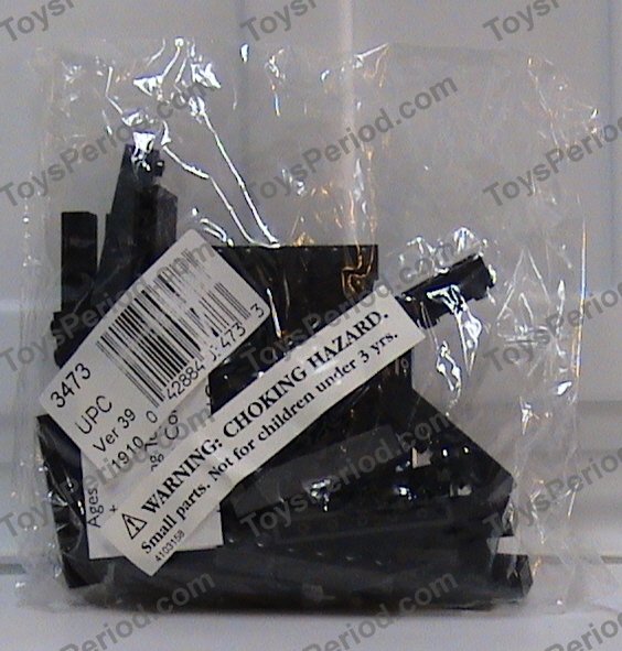 LEGO 3473 1x6 Black Bricks Set Parts Inventory and Instructions - LEGO ...