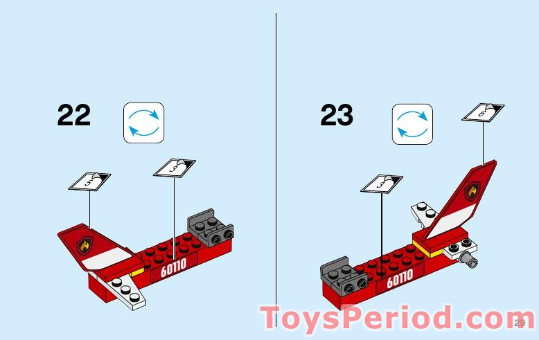 LEGO 60110 Fire Station Instructions and Parts List