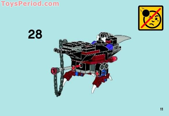 LEGO 70000 Razcal's Glider Instructions and Parts List
