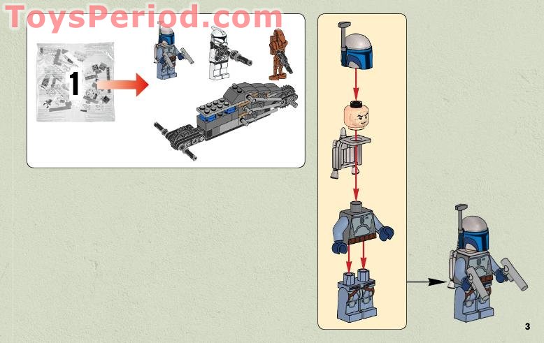 LEGO 75015 Corporate Alliance Tank Droid Instructions and Parts List