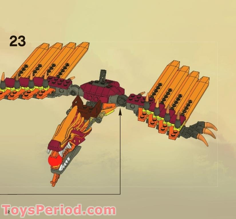 LEGO 2507 Fire Temple Instructions and Parts List