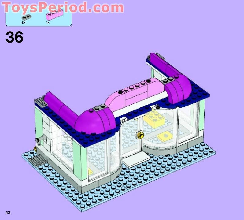 LEGO 41007 Heartlake Pet Salon Instructions and Parts List