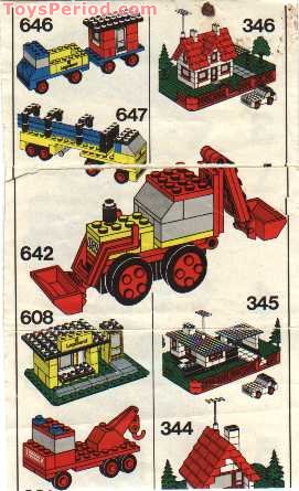 LEGO 604-2 Excavator Instructions and Parts List