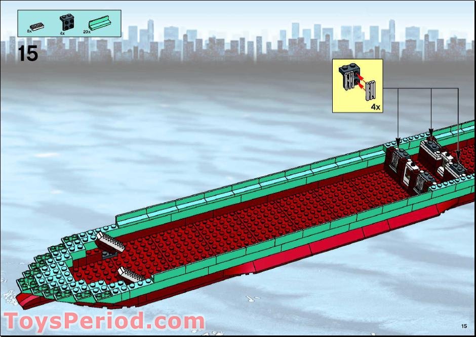 LEGO 10152-3 Maersk Line Container Ship 2006 Edition Instructions and ...