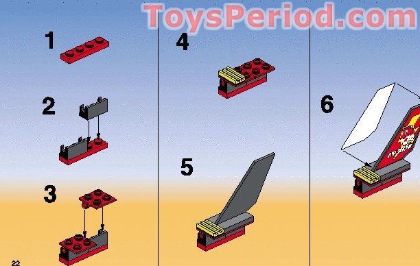 LEGO 2774 Airshow - Red Tiger Instructions and Parts List