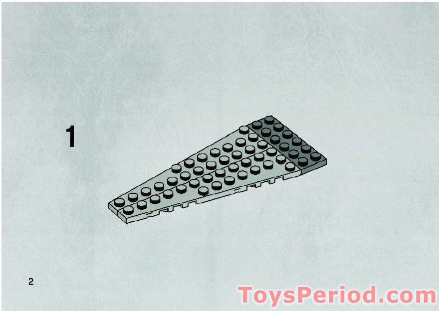 LEGO 20007 Mini Republic Attack Cruiser Instructions and Parts List