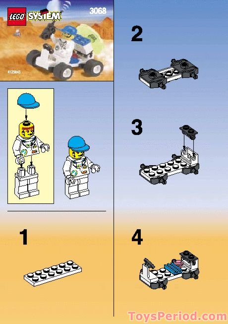 LEGO 3068 Kabaya Promotional Set - Radar Buggy Instructions and Parts List