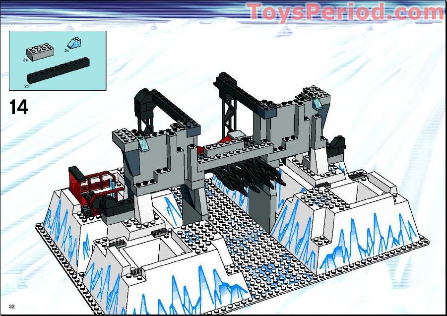 LEGO 4748 Ogel's Mountain Fortress Instructions and Parts List