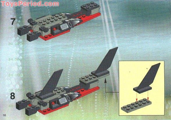 LEGO 4793 Ogel Shark Sub Instructions and Parts List