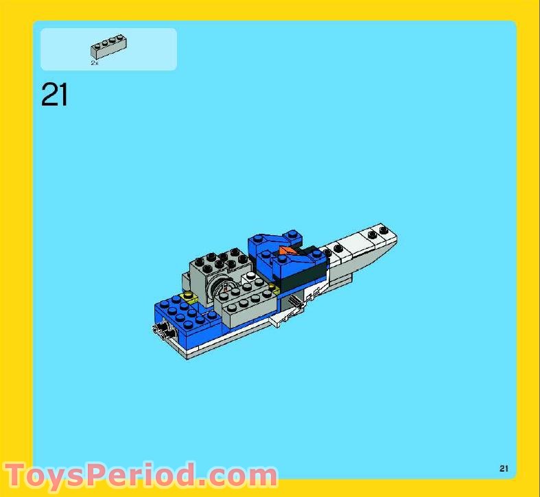 LEGO 4995 Cargo Copter Instructions and Parts List