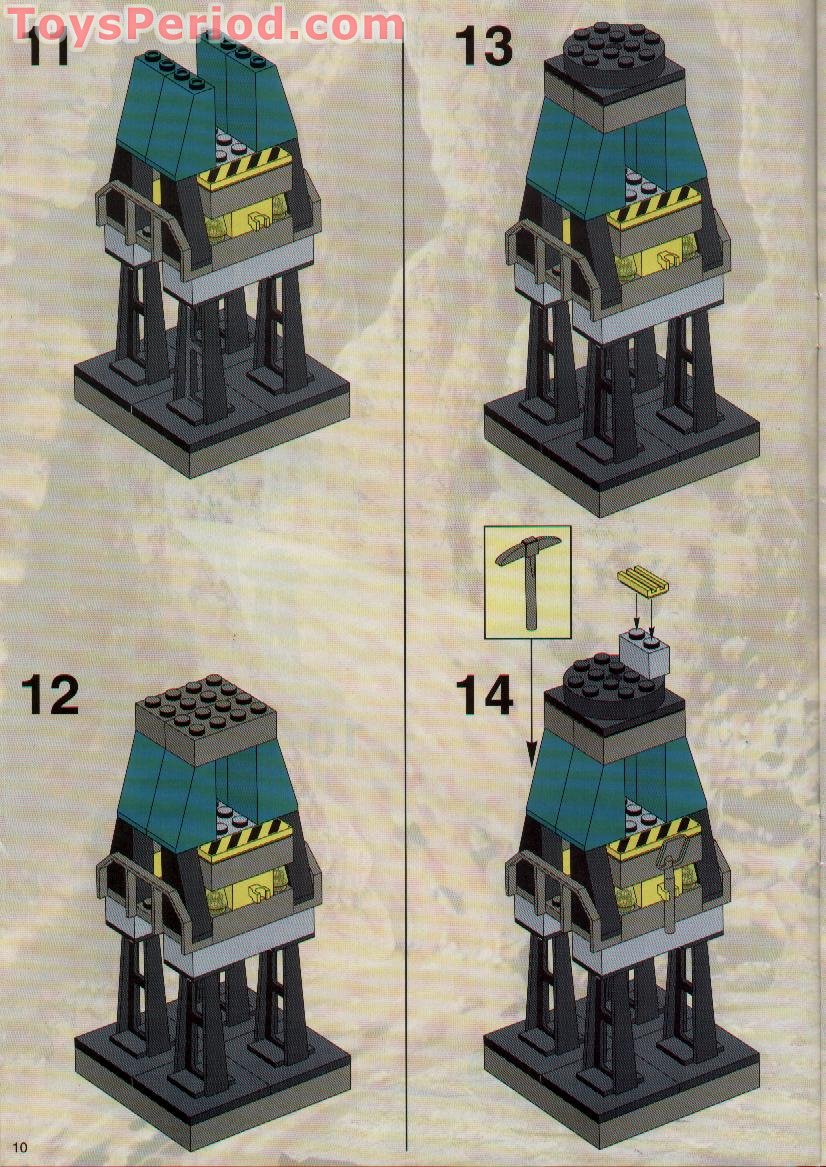 LEGO 4990 Rock Raiders Hq Instructions and Parts List