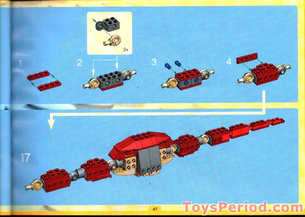 LEGO 4507 Prehistoric Creatures Instructions and Parts List