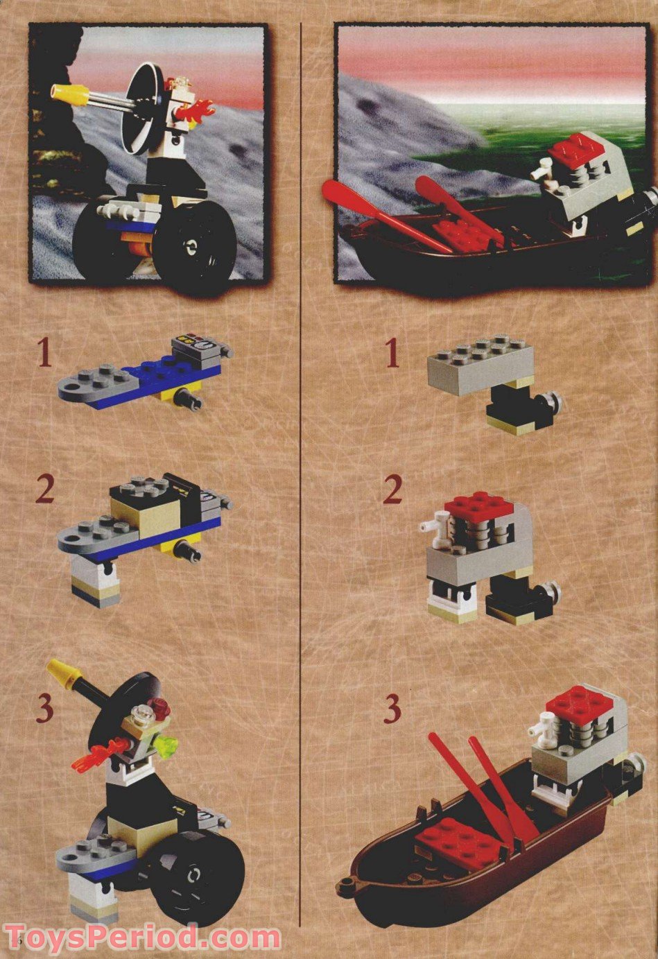 LEGO 5987 Dino Research Compound Instructions and Parts List