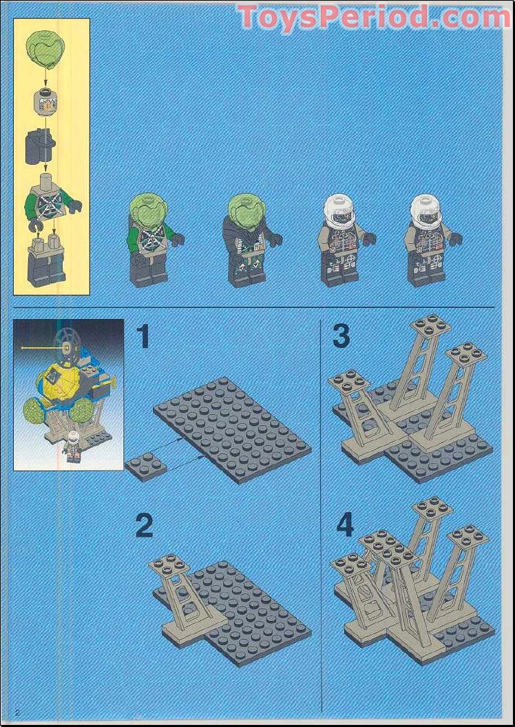 LEGO 6977 Arachnoid Star Base Instructions and Parts List