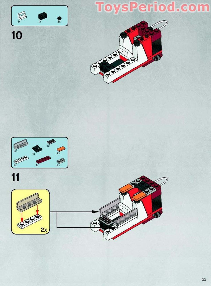 LEGO 7665 Republic Cruiser (Limited Edition - with R2-R7) Instructions ...