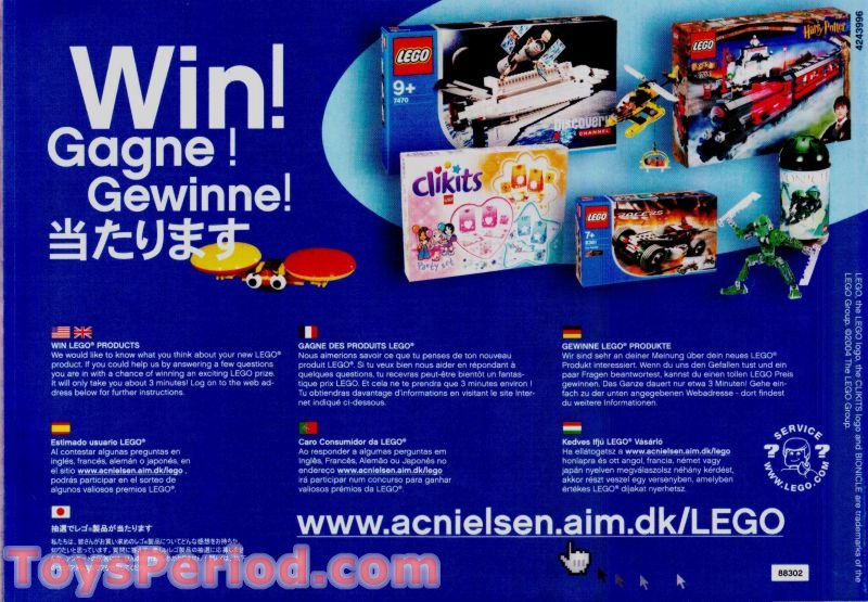 LEGO 7072 Captain Kragg's Pirate Boat Instructions and Parts List