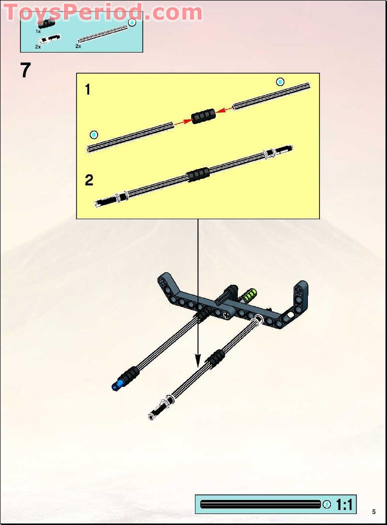 LEGO 7298 Dino Air Tracker Instructions and Parts List