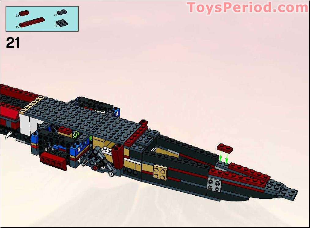 LEGO 7298 Dino Air Tracker Instructions and Parts List