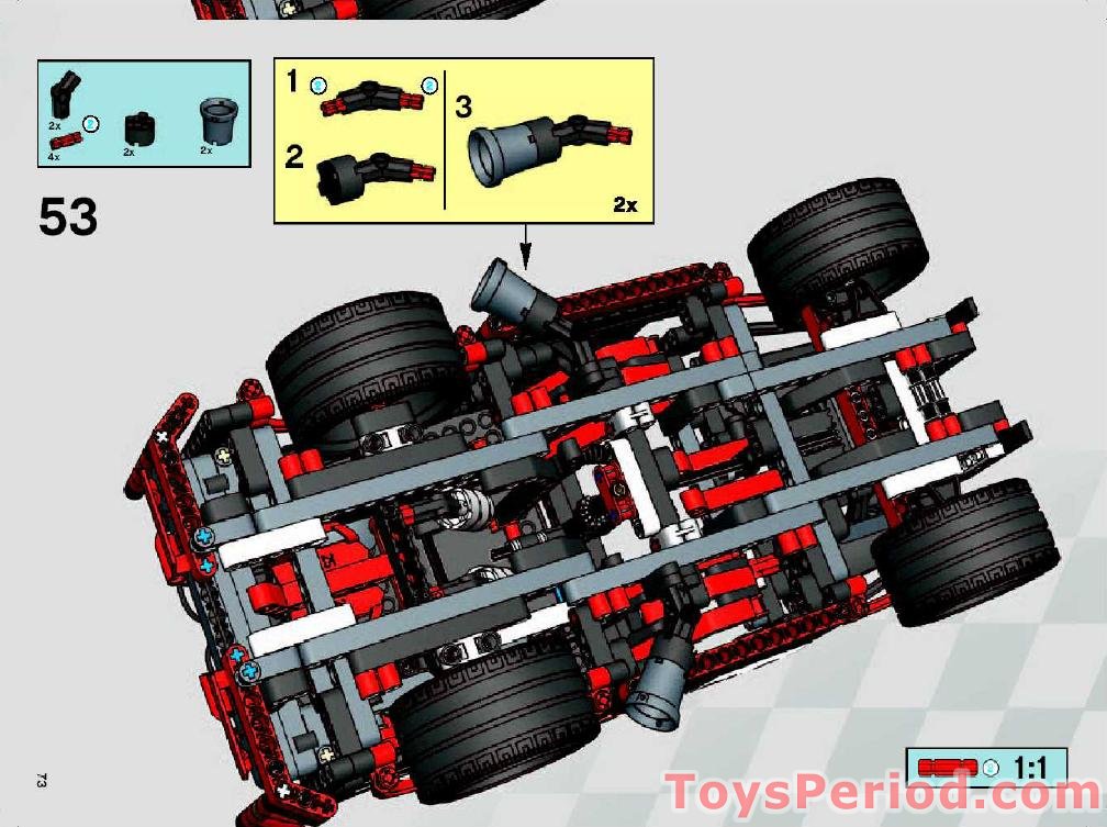LEGO 8682 Nitro Intimidator Instructions and Parts List